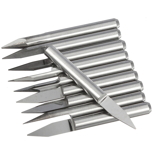 CNC Engraving End Mill V-shape 20 Degree 0.2mm 3.175mm (NJ3.2002 ...