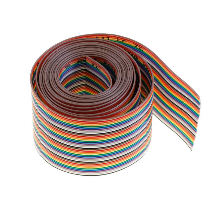 Multicolor Flat Ribbon Cable 40 Wire 1.1mm Pitch 1 meter