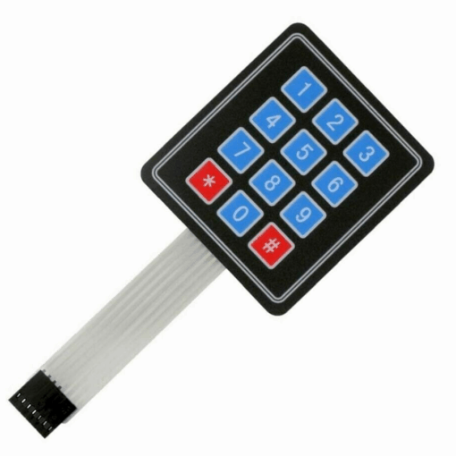Keypad 4x3 Self-Adhesive 12 key