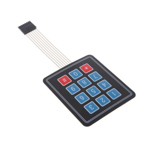 Keypad 4x3 Self-Adhesive 12 key