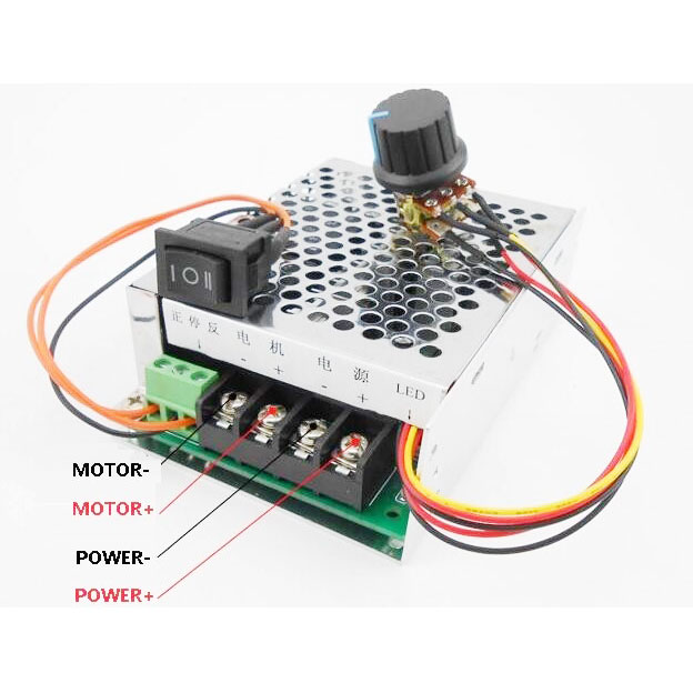 PWM Motor Speed Control Switch Manual (10Vdc to 50Vdc) 40A | Makers ...