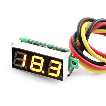 Voltmeter Module with 7-Segment 0.28 inch 0-100V (3 Wires) | Makers ...