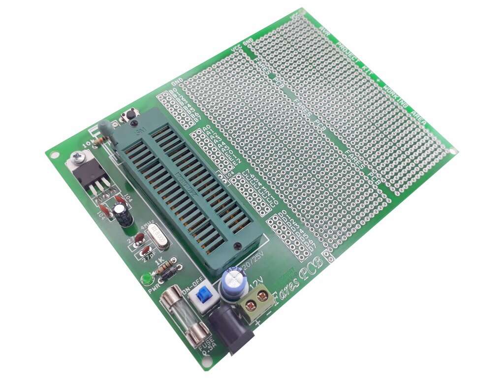 Avr project kit + working area | Makers Electronics