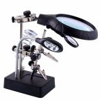 MG16129-C Multifunctional LED Helping Third Hand Magnifying PCB ...