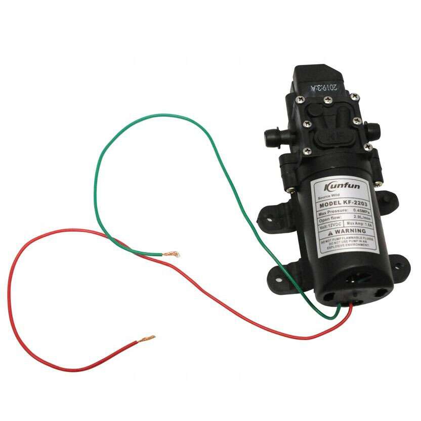 DC 12V 20W High Pressure Diaphragm Water Self Priming Pump 2.9 L/Min ...