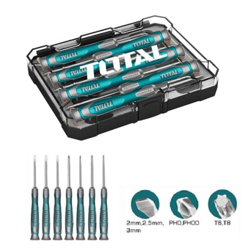 TOTAL Screw Driver SET 7 Pcs | Makers Electronics
