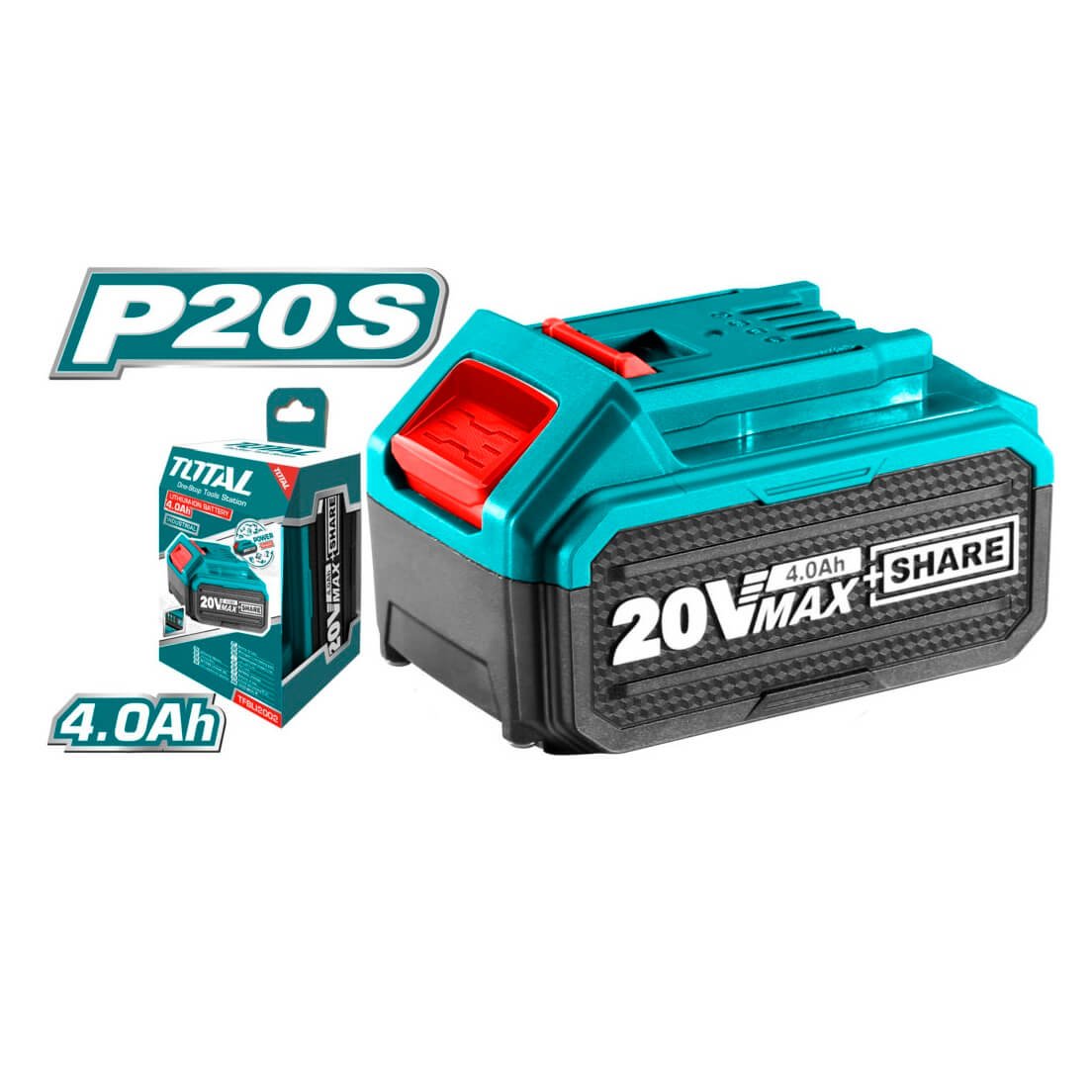 TOTAL Lithium-ion Battery 20V 4Ah | Makers Electronics