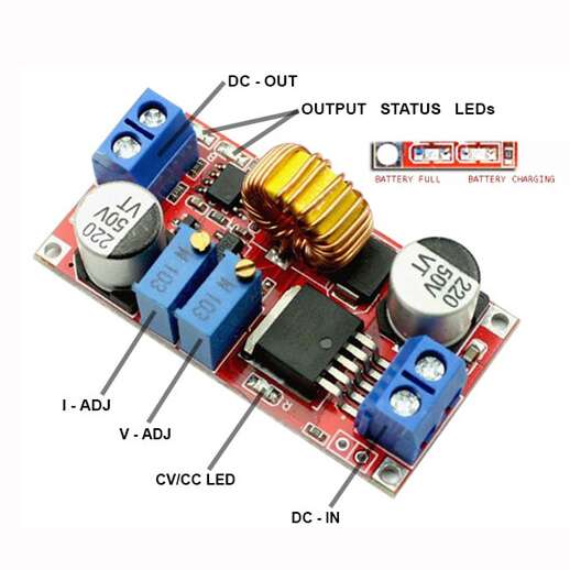 XL4015 Step Down DC Module with CV/CC Control | Makers Electronics