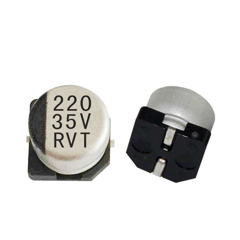 Aluminum Electrolytic Capacitors - SMD 220uF ±20% 35V 8x10.2mm | Makers ...