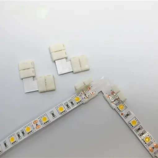 L Shape Connector 2Pin for LED Strip No Soldering | Makers Electronics