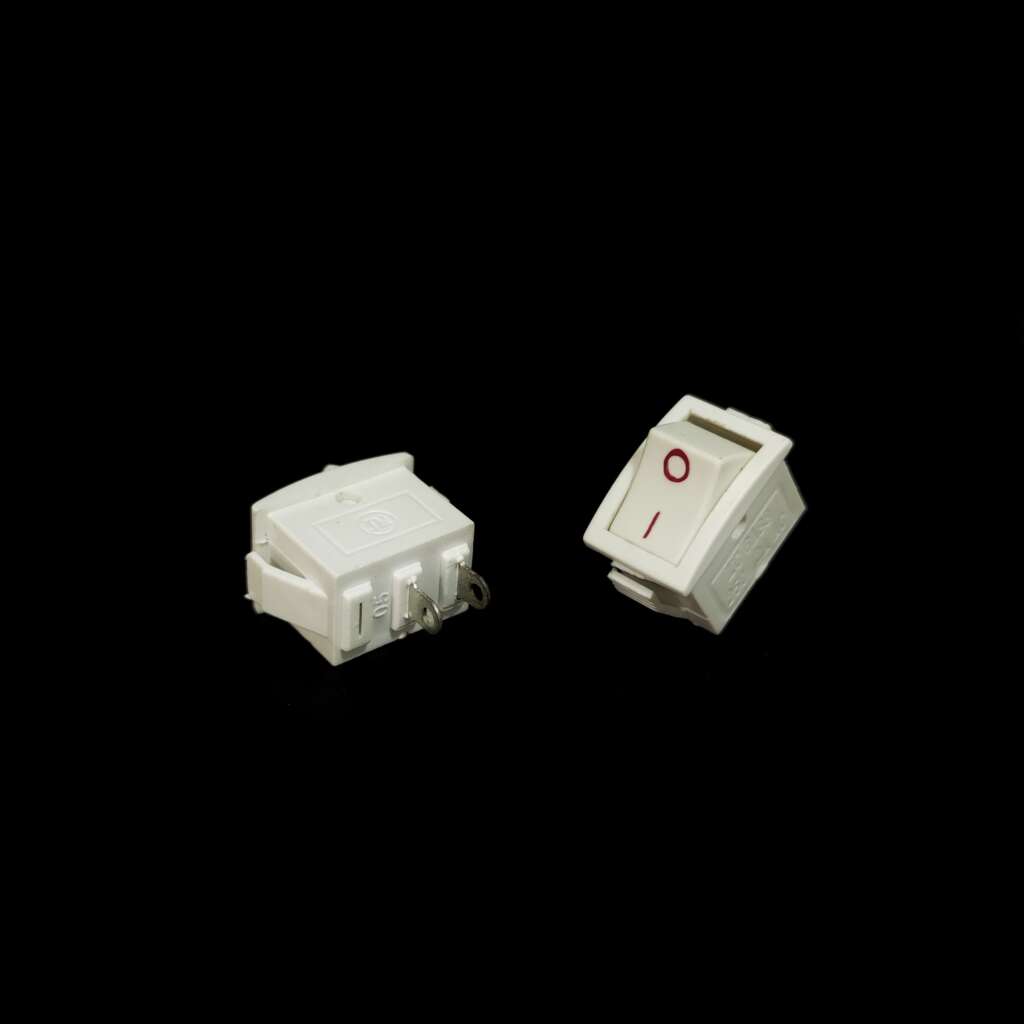 ON/OFF White Switch 2 Pins KC6A88 Dim:13*8mm | Makers Electronics