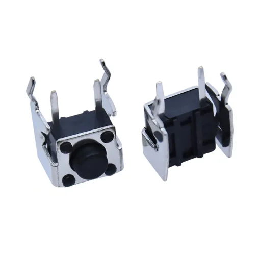 Momentary Tactile Push Button Switch 6x6x5mm Right Angle With Stent