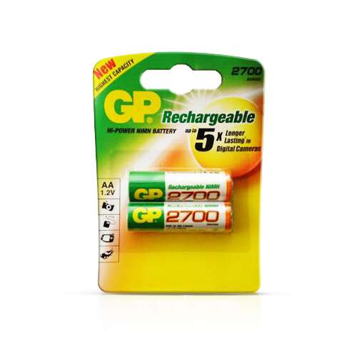 GP NI-MH Rechargeable Battery AA 2600mAH 1.2V (2PCS) | Makers Electronics