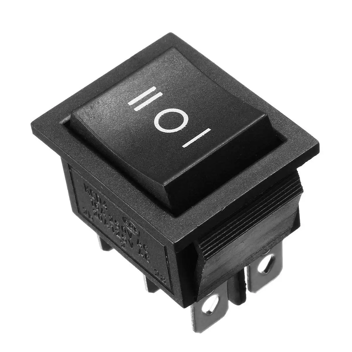 KCD4 Rocker Switch (ON)-OFF-(ON) 2-Sides Momentary 250VAC 16A 6Pins