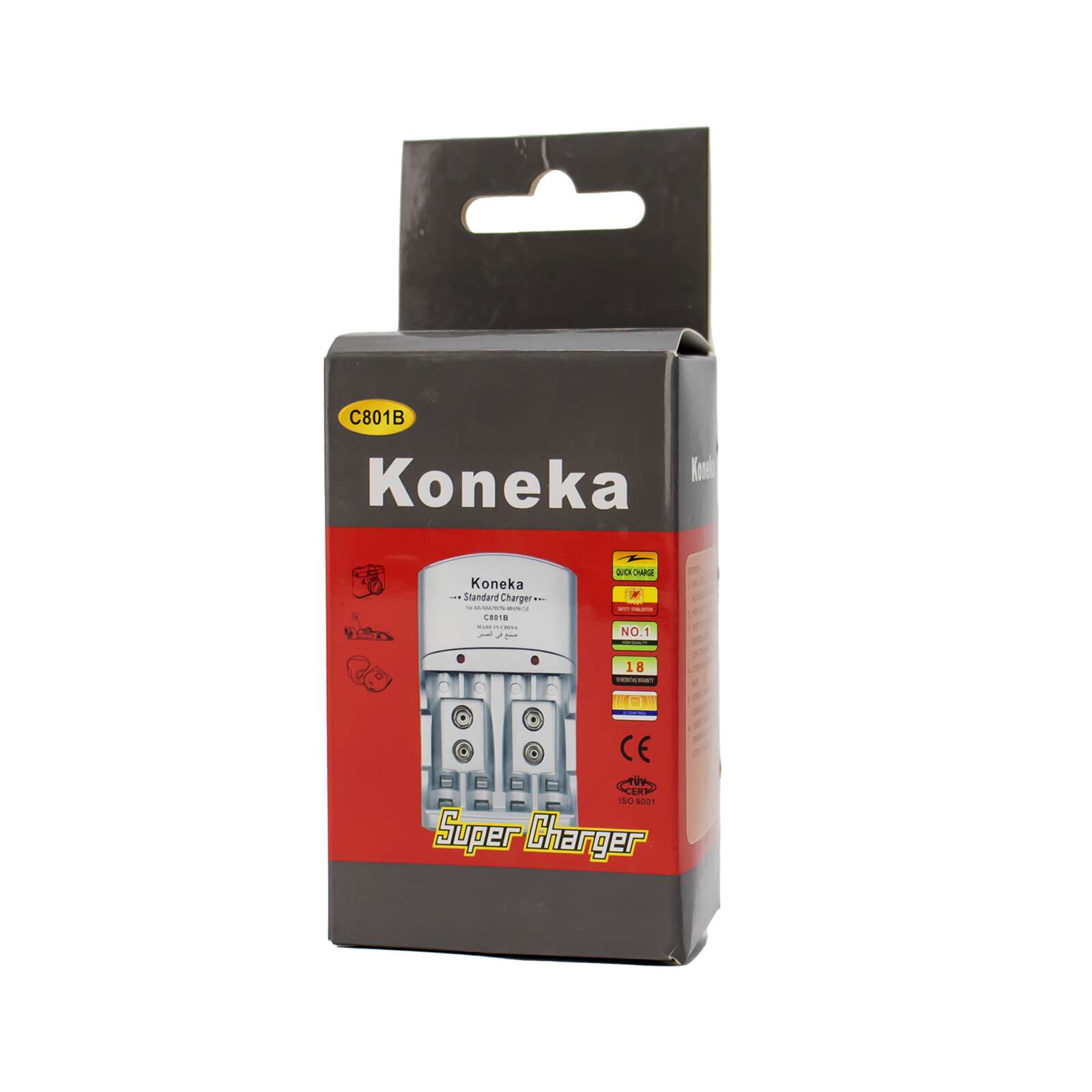 Charger for Ni-Mh Ni-CD AA AAA 9V Battery C801B | Makers Electronics