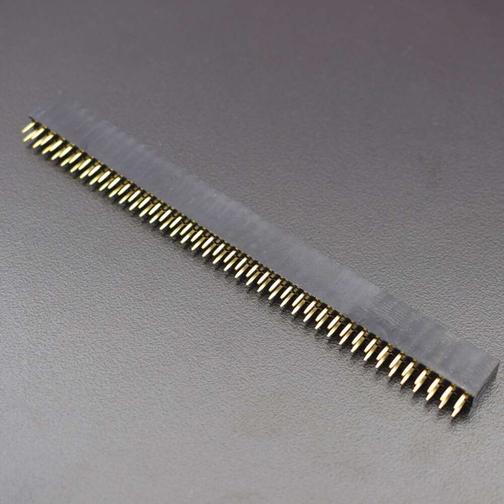 Pin Headers Female 2.54mm : 2×40-Pin, Straight, Black, 11mm | Makers ...