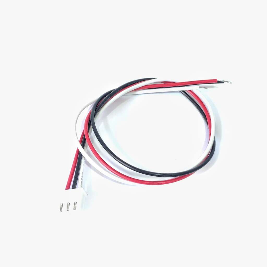 Data Cable JST 3 Pin 2.54mm 24AWG 25cm (One Side Terminal) | Makers Electronics