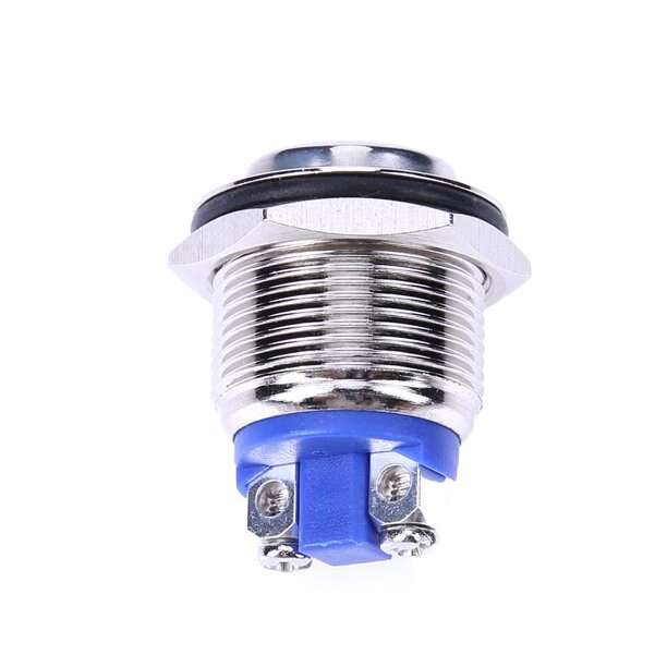 Metal Momentary Push Switch On/Off Waterproof 19mm (High Head) | Makers ...