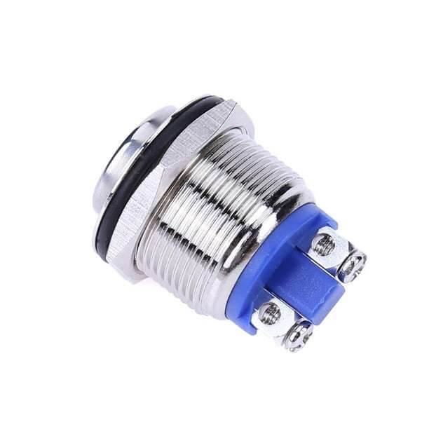 Metal Momentary Push Switch On/Off Waterproof 19mm (High Head) | Makers ...