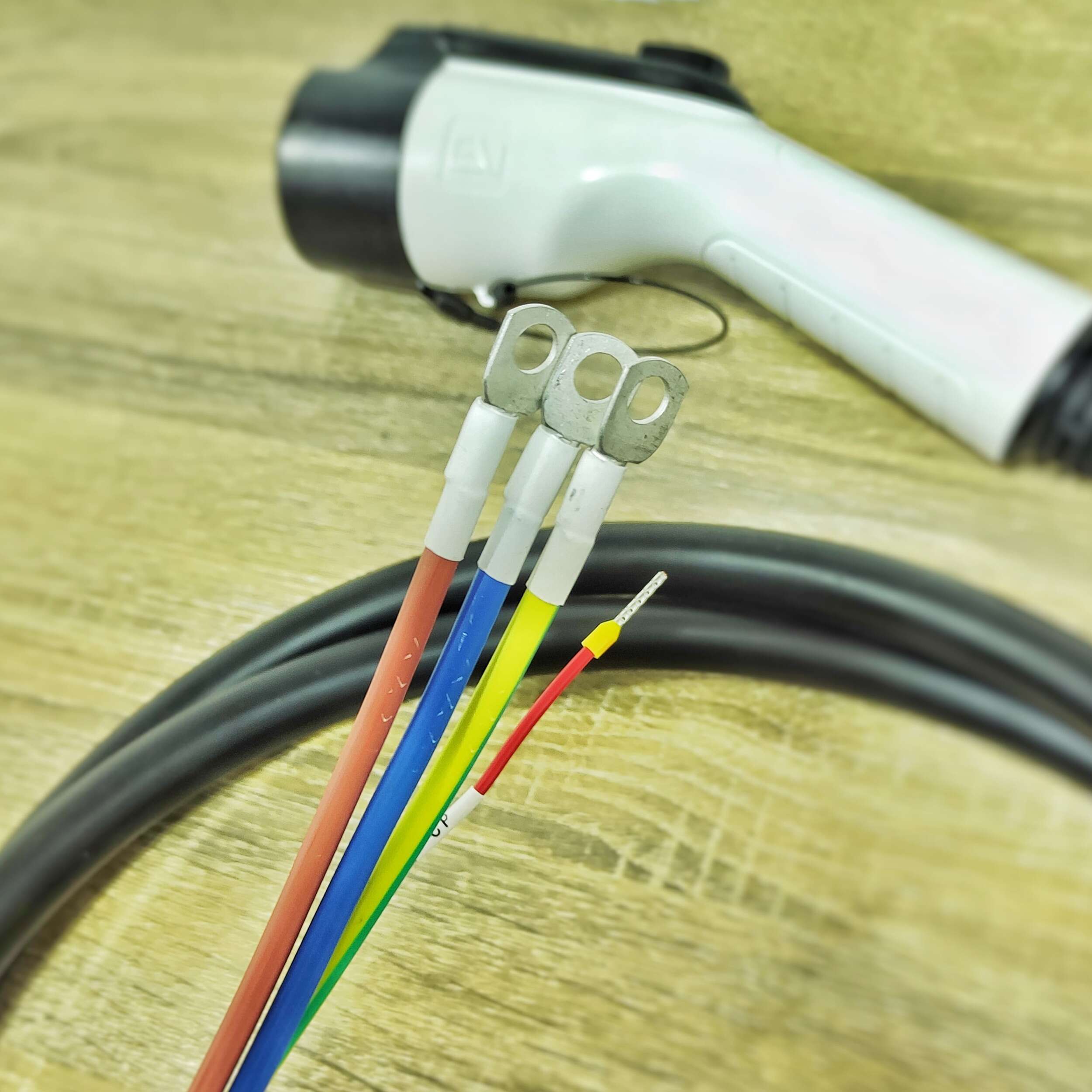 Certificated AC Charging Gun for GBT Plug Vehicle Side with Open End ...