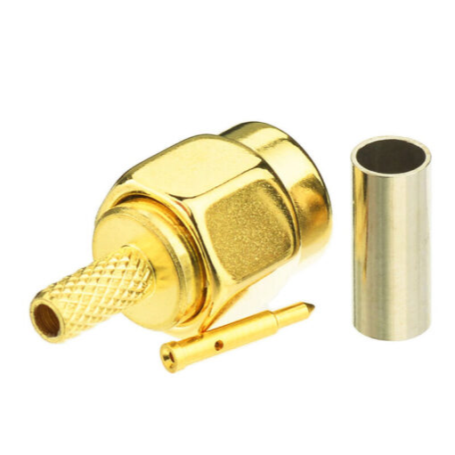 SMA Straight Crimp Male Plug Connector J1.5 for Cable RG174/RG316 ...