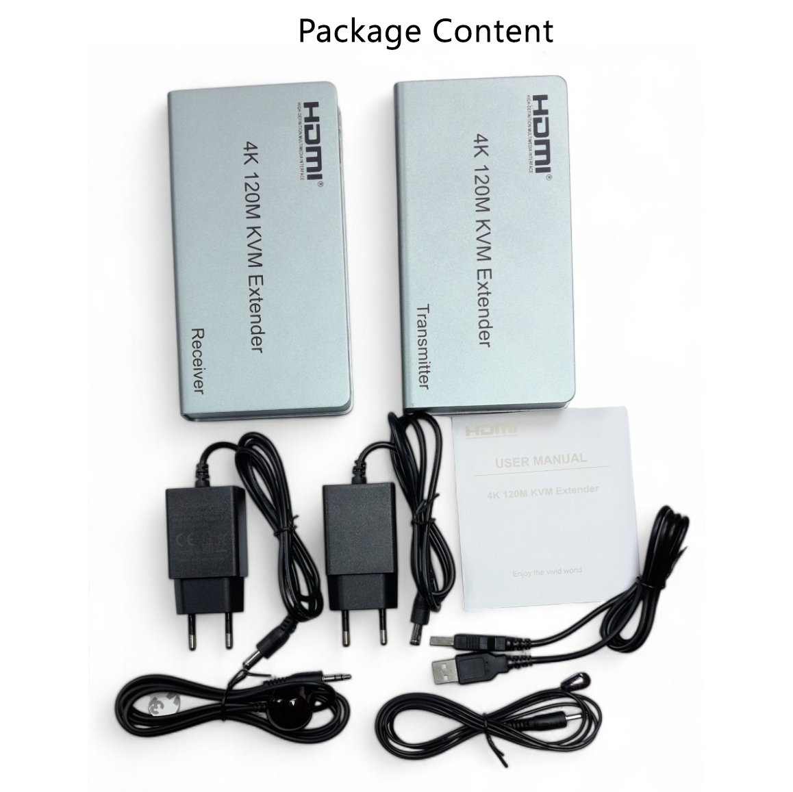 HDMI 4K KVM Extender 120M By Lan CAT 5E/6 | Makers Electronics