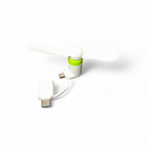 Mini USB Fan with Type-C & Micro USB | Makers Electronics