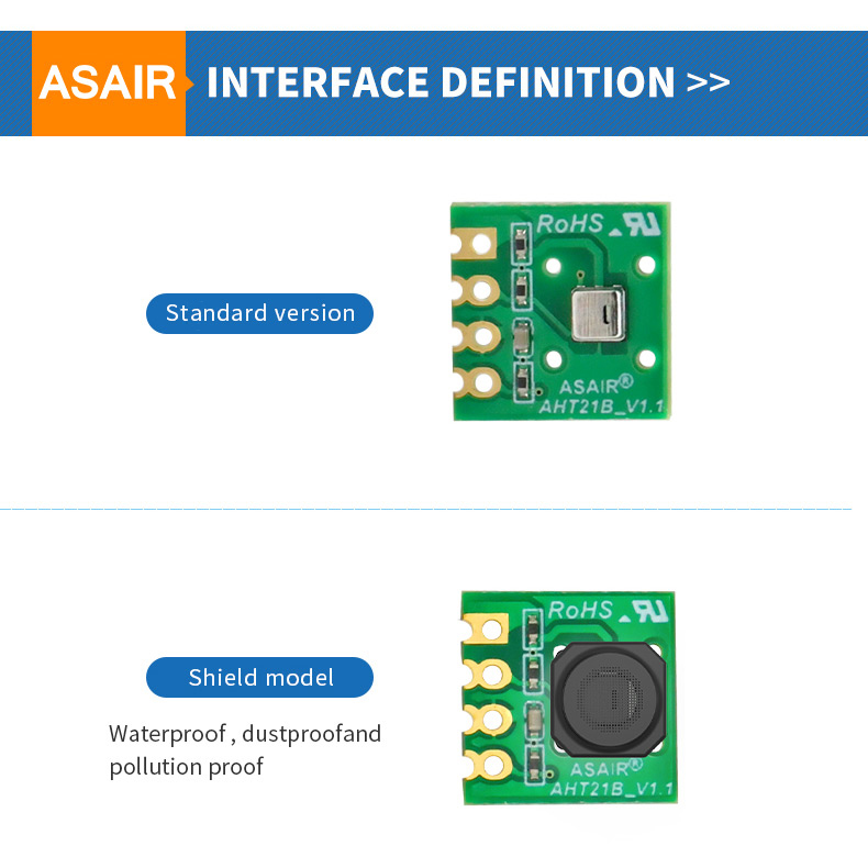 AHT21B_V1.1 ASAIR Digital Temperature and Humidity Sensor Module ...