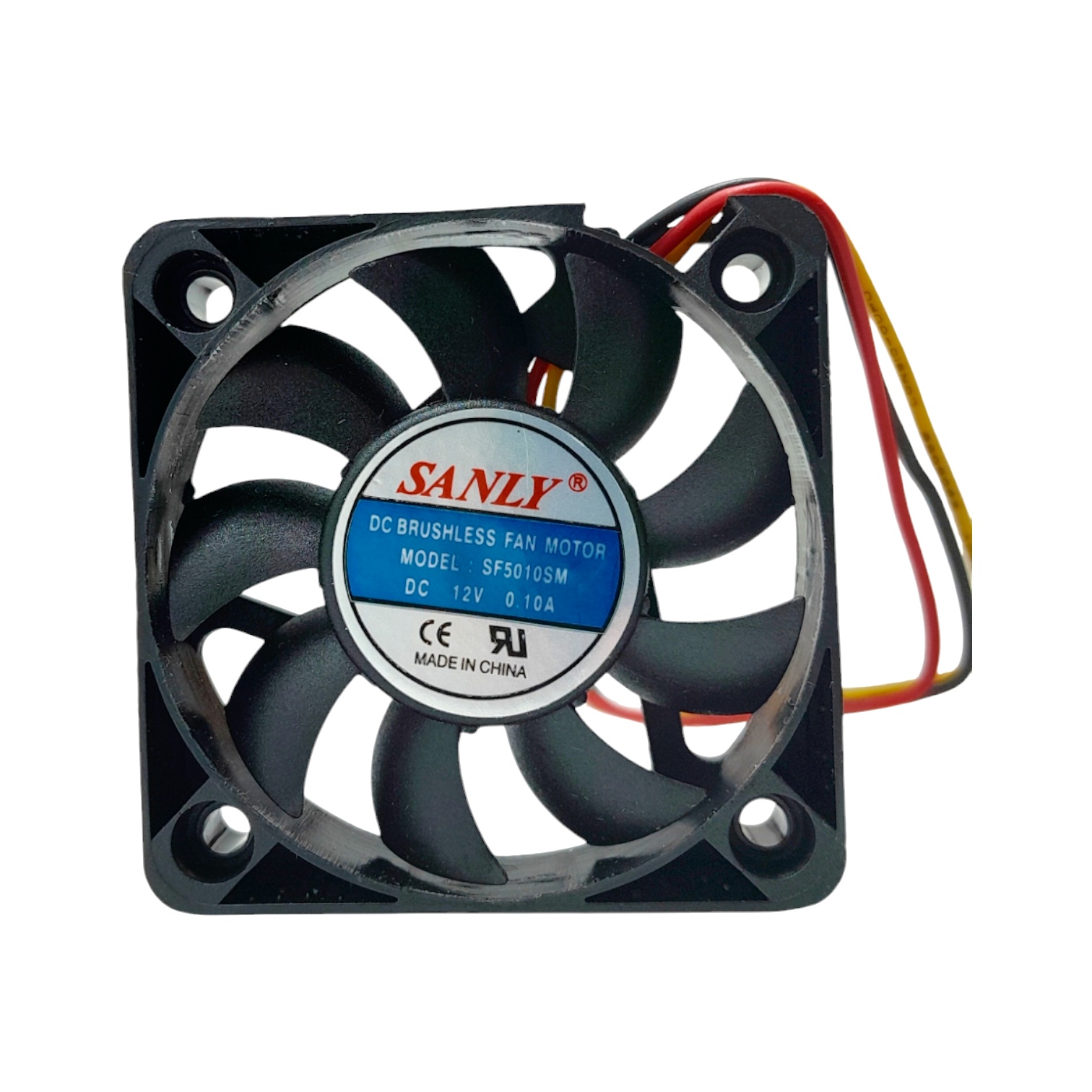 SANLY DC Brushless Fan SF5010SM 12V 0.1A 50x50x10mm 3-wire | Makers ...