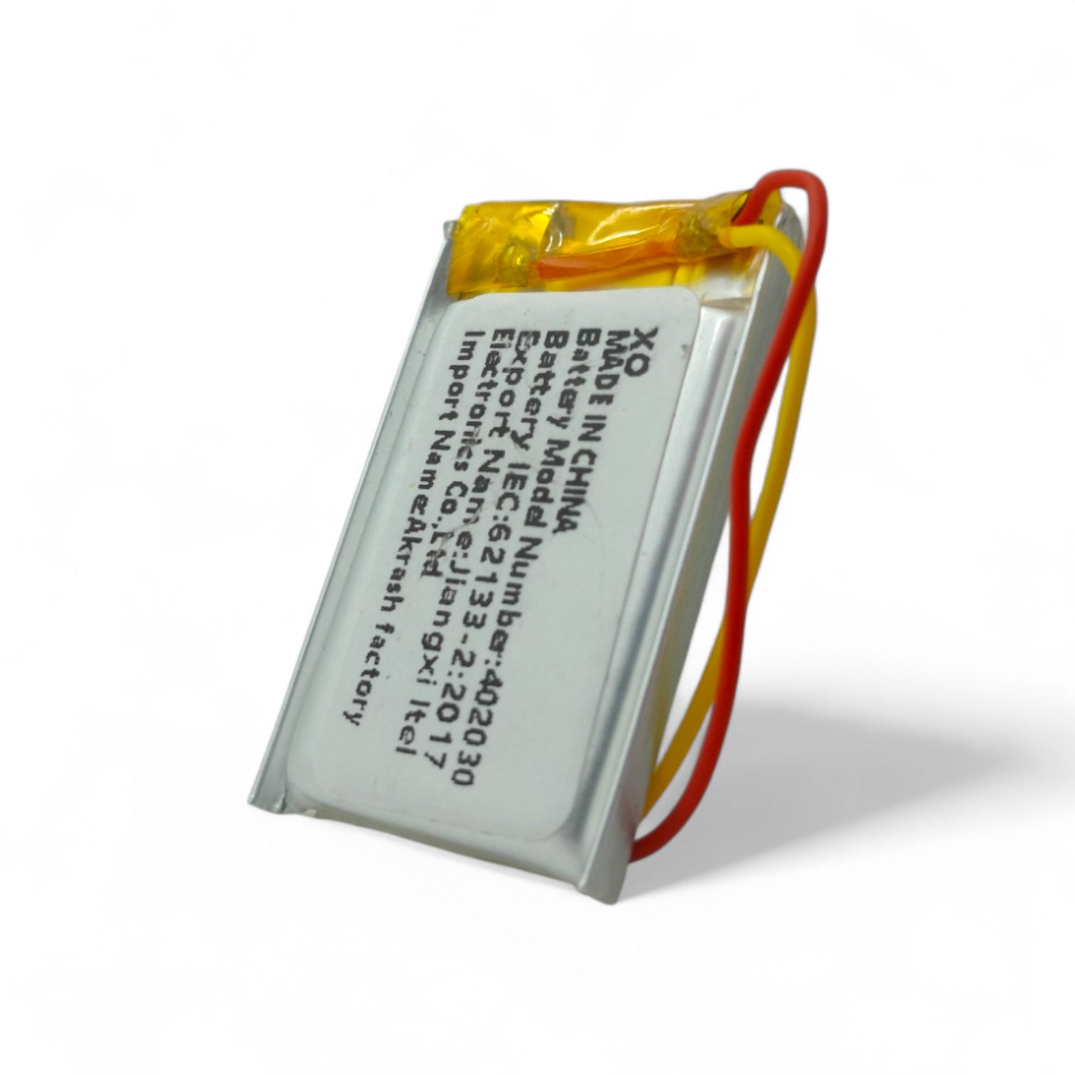 LIPO Battery Cell 402030 Rechargeable 3.7V 220mAh Wire Solder