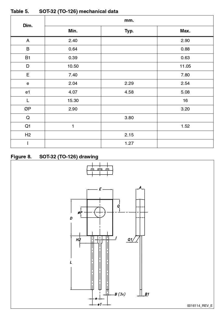 MJE340 NPN BJT Transistor 300V 500mA TO-126
