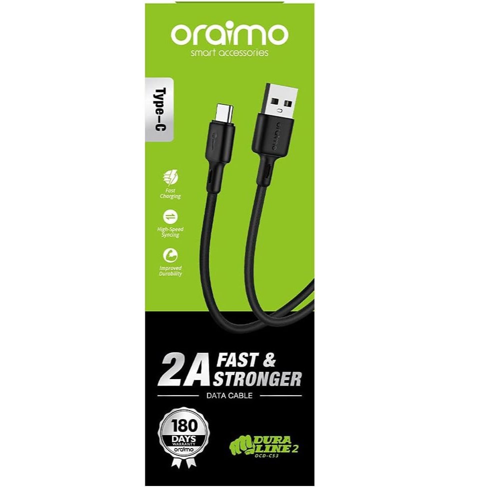 OA-C110 Oarimon Cable USB-A to Type-C 66W 2.4A 90cm