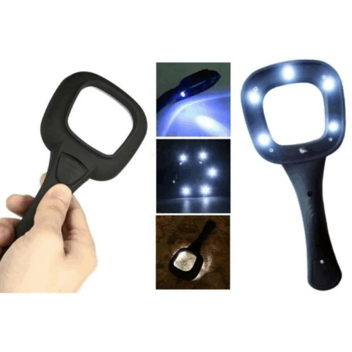 TH-600558 Light Handheld Magnifier Glass 6 LED