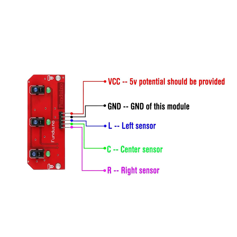 Line Tracker Module 3 Channels V1.0 | Makers Electronics
