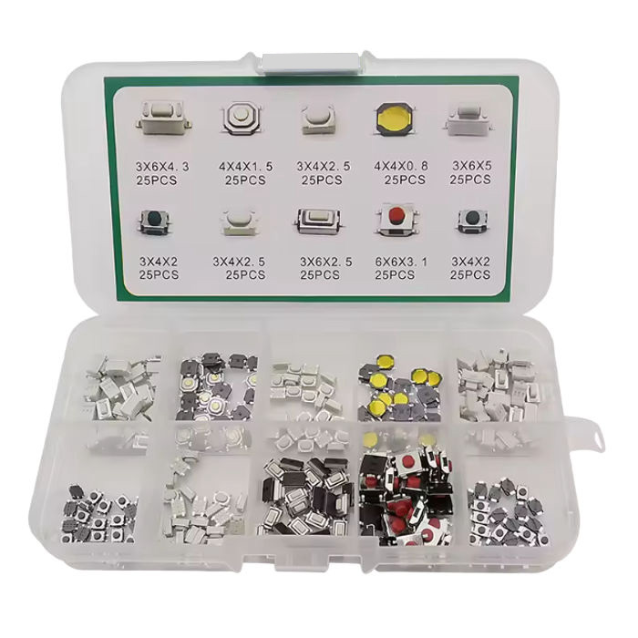 SMD Tactile Push Switch 10 Types 250 Pcs