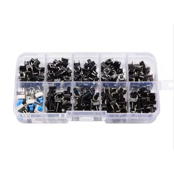 Tactile Push Button Kit 10 Values 6x6mm 180 PCS