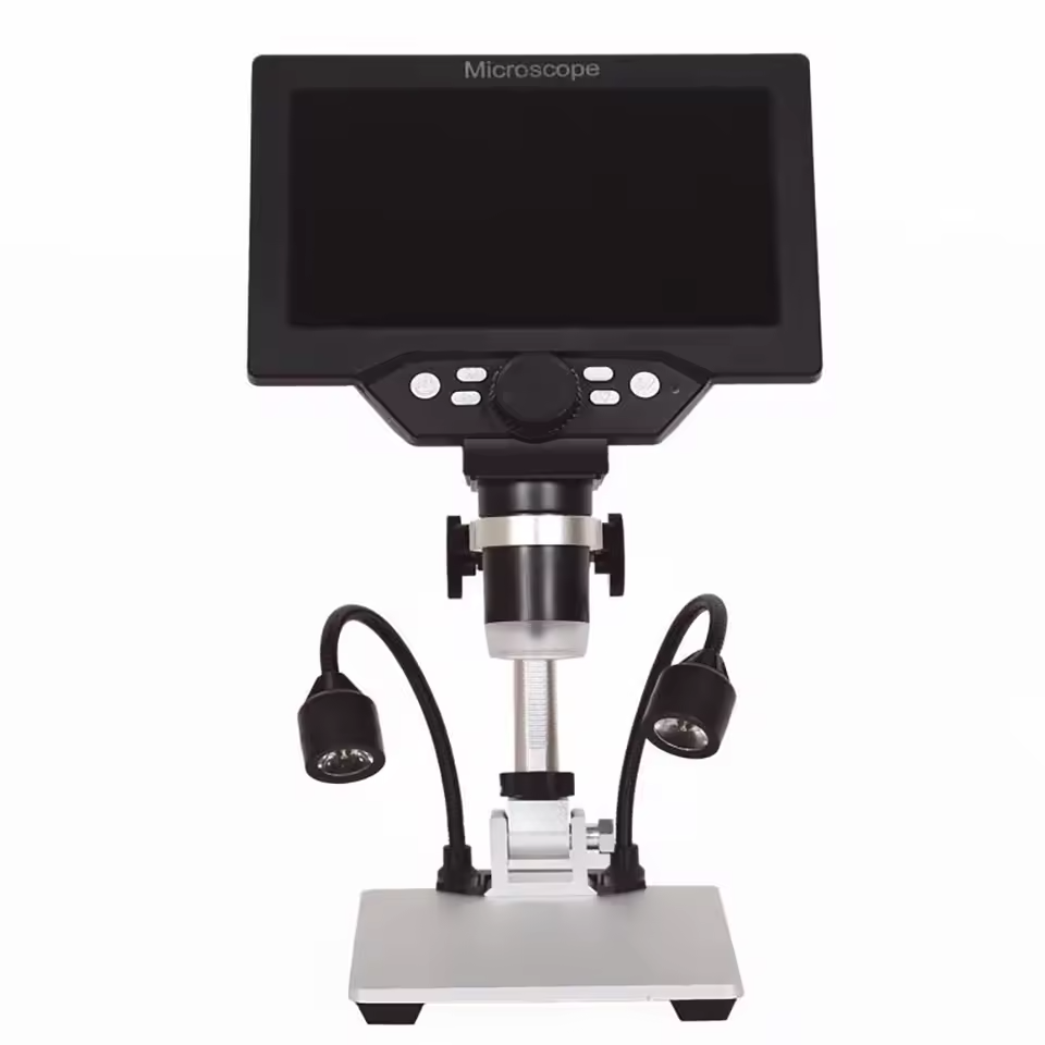 G1200 LCD Digital Microscope 7 inch 1080P ,1200X, 12MP Camera, 10 LED ...