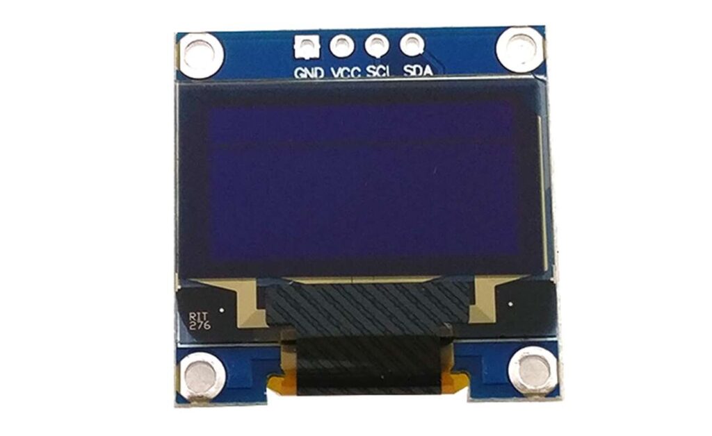 OLED Display I2C 4 Pin 0.96″ - White Characters