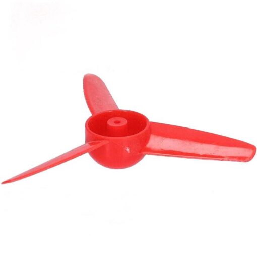 Red Plastic Propeller 80mm 3 Blades