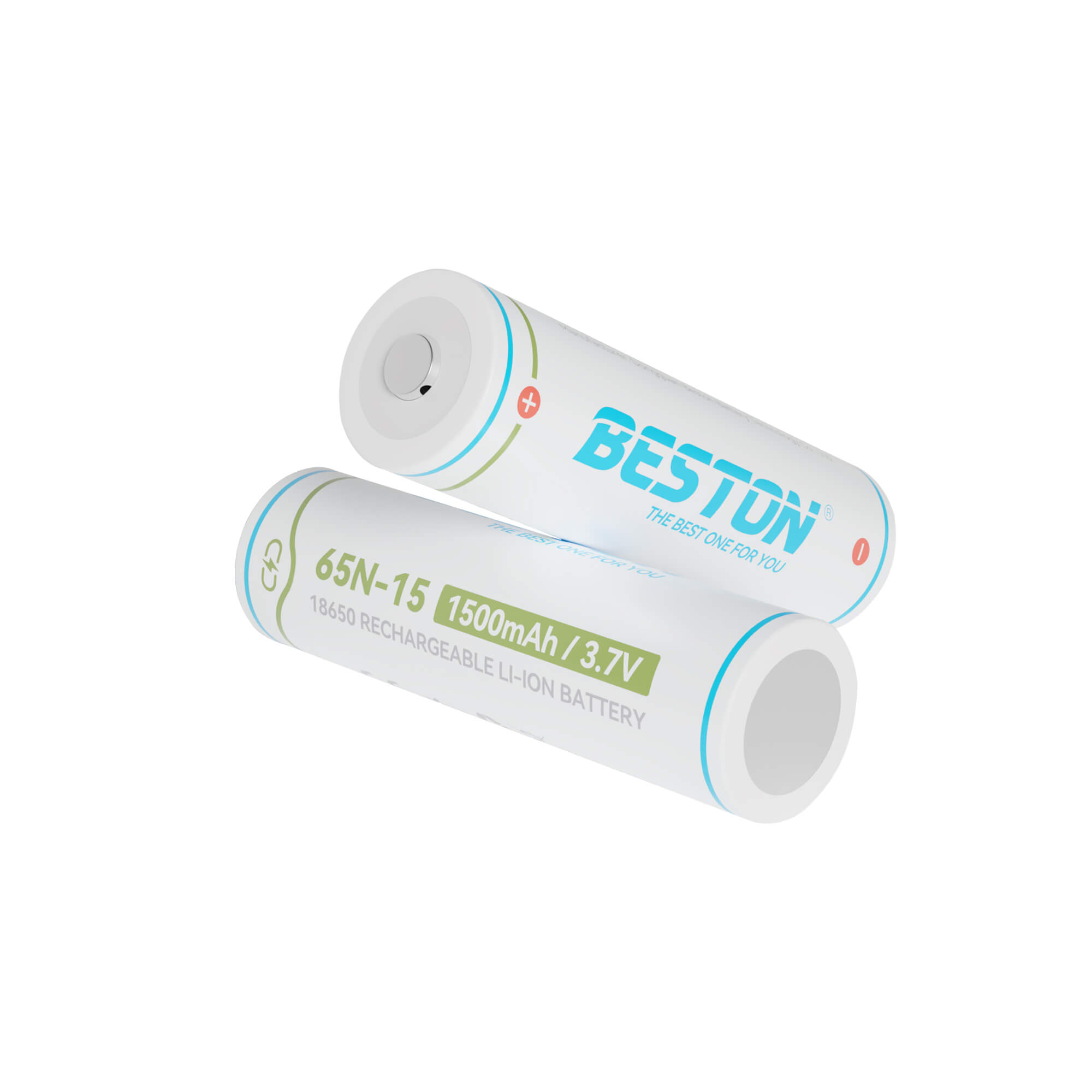 Beston 65N-15 Rechargeable 18650 Li-ion Battery 1500mAh 2pcs