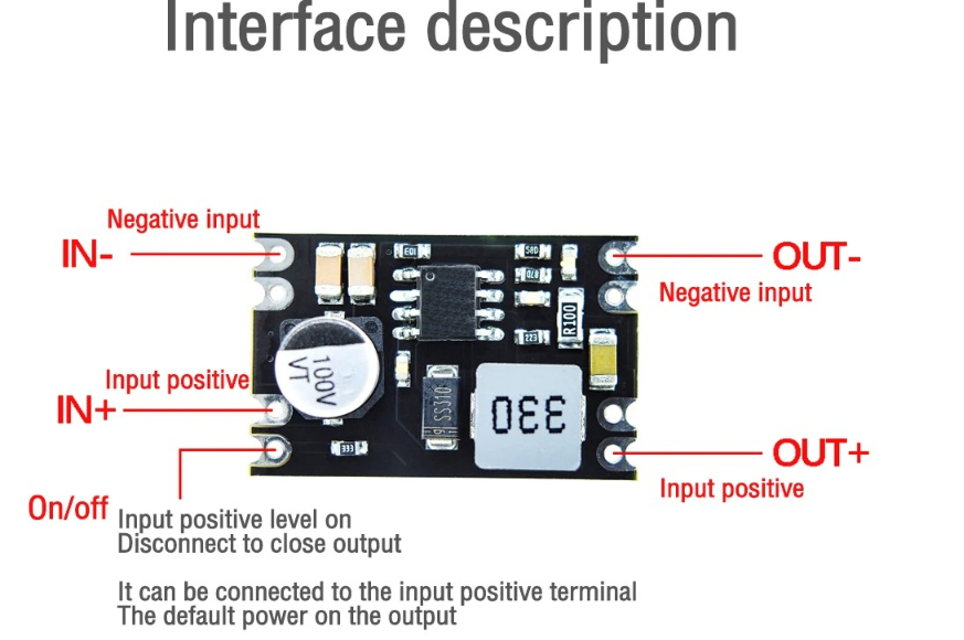 DC Step Down Module 100VDC to 5/9/12/24VDC HW-788ABCD
