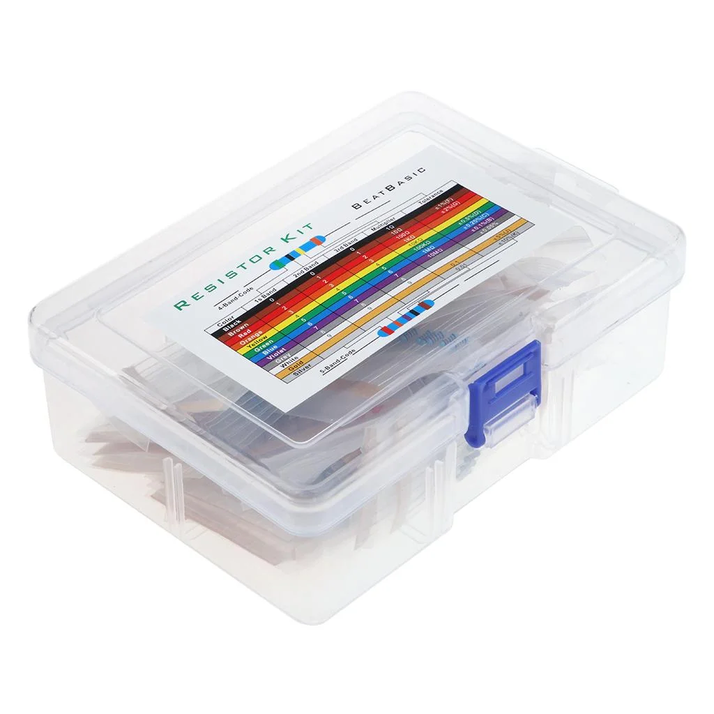 Metal Film Resistor Pack Assorted Kit 30 Kinds 0.25W 600 Pcs
