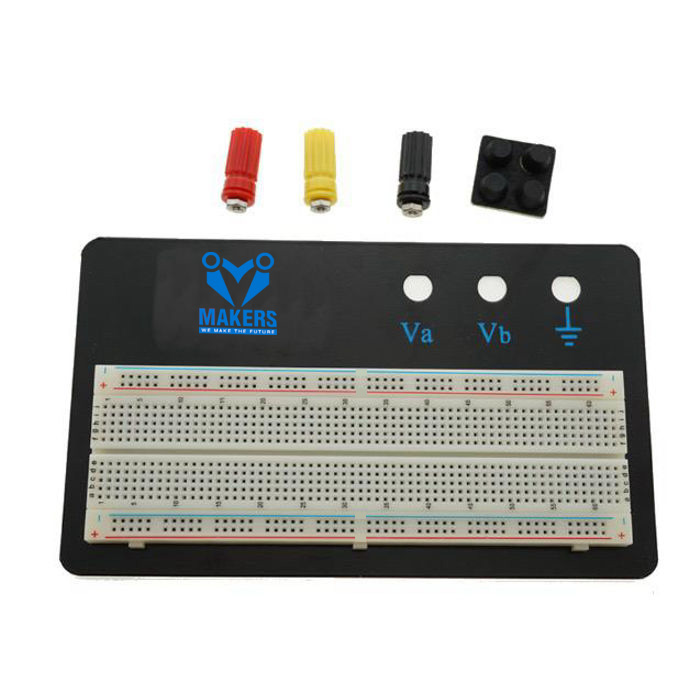 ZY-201 Solderless Breadboard 830 Points With Metal Base