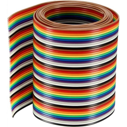 Multicolor Flat Ribbon Cable 50 Wire 1.3mm Pitch 1 meter
