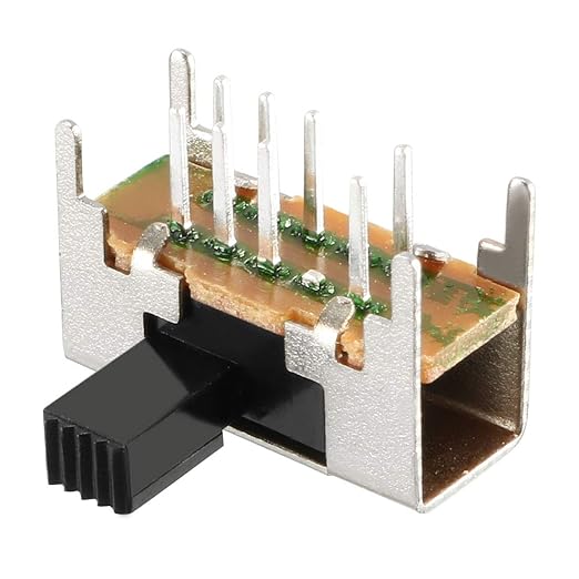 Slide Switch Right-Angle SPDT For PCB 3 Position 8 Pin