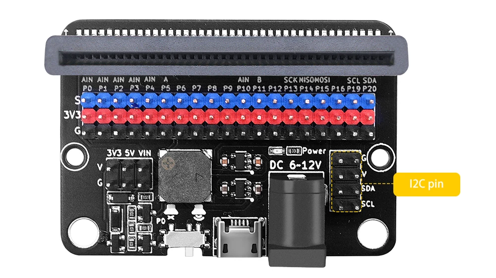 Expansion Board For BBC Micro Bit V2.2 With Acrylic Case
