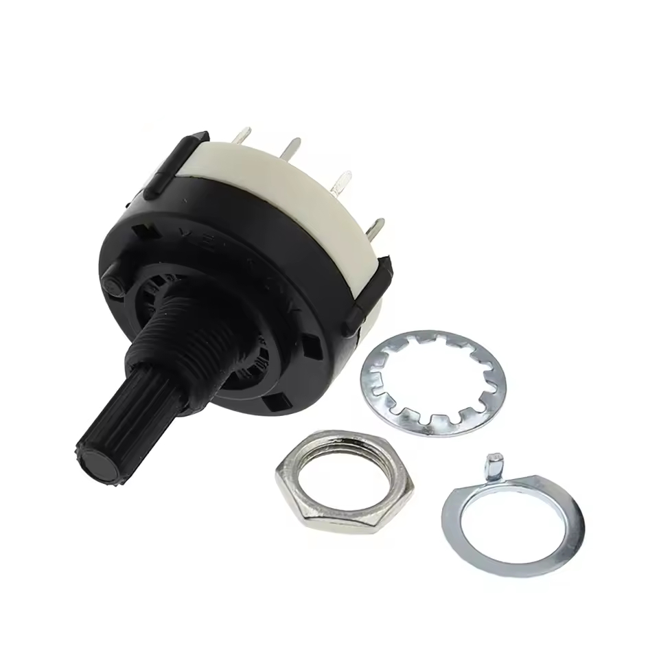 RS26 Plum Blossom Rotary Selector Switch 2 Pole 12 Position 20MM