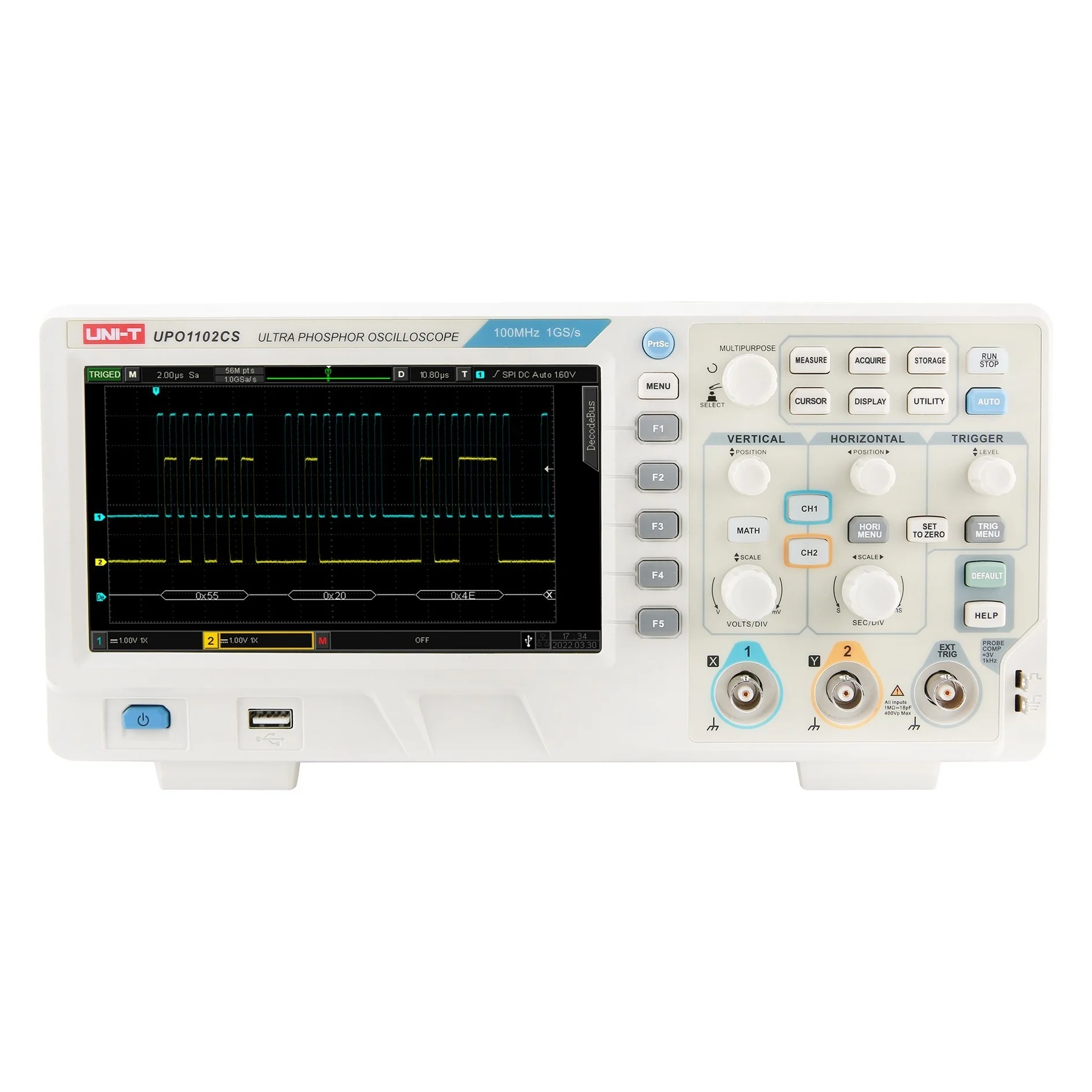 UNI-T UPO1102CS Digital Oscilloscope | Makers Electronics
