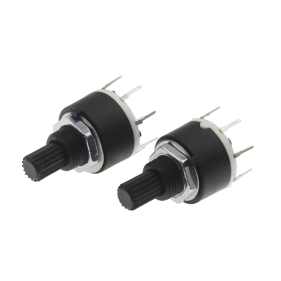 RS16 Plum Blossom Rotary Selector Switch 1 Pole 8 Position 15MM