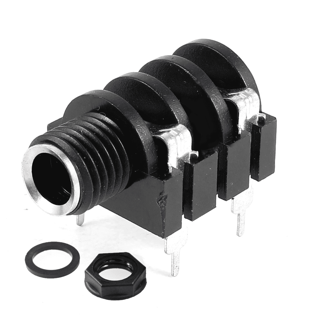 Female AUX Audio Jack Connector 4Pin TH 6.35mm